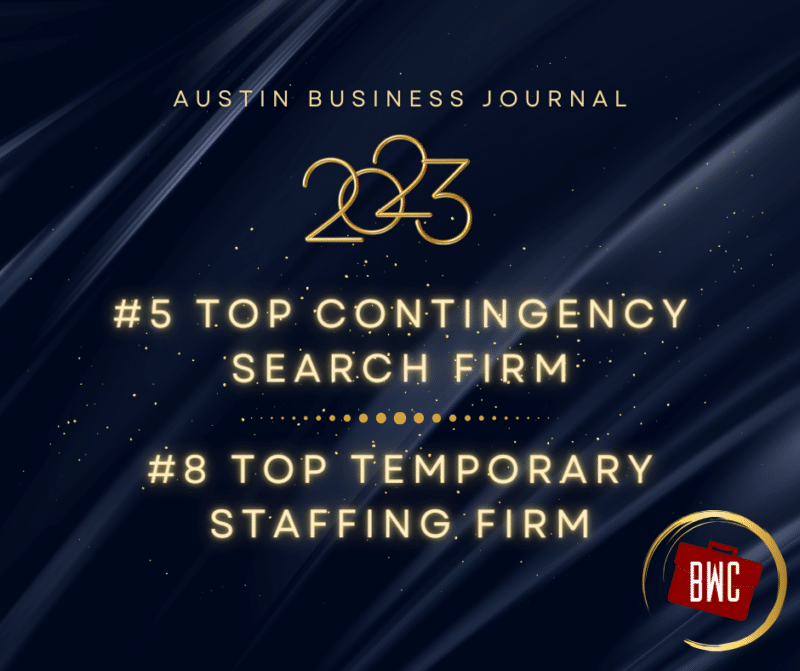 BWC's 2023 ABJ Top Recruitment Firm Awards - Becker Wright Consultants